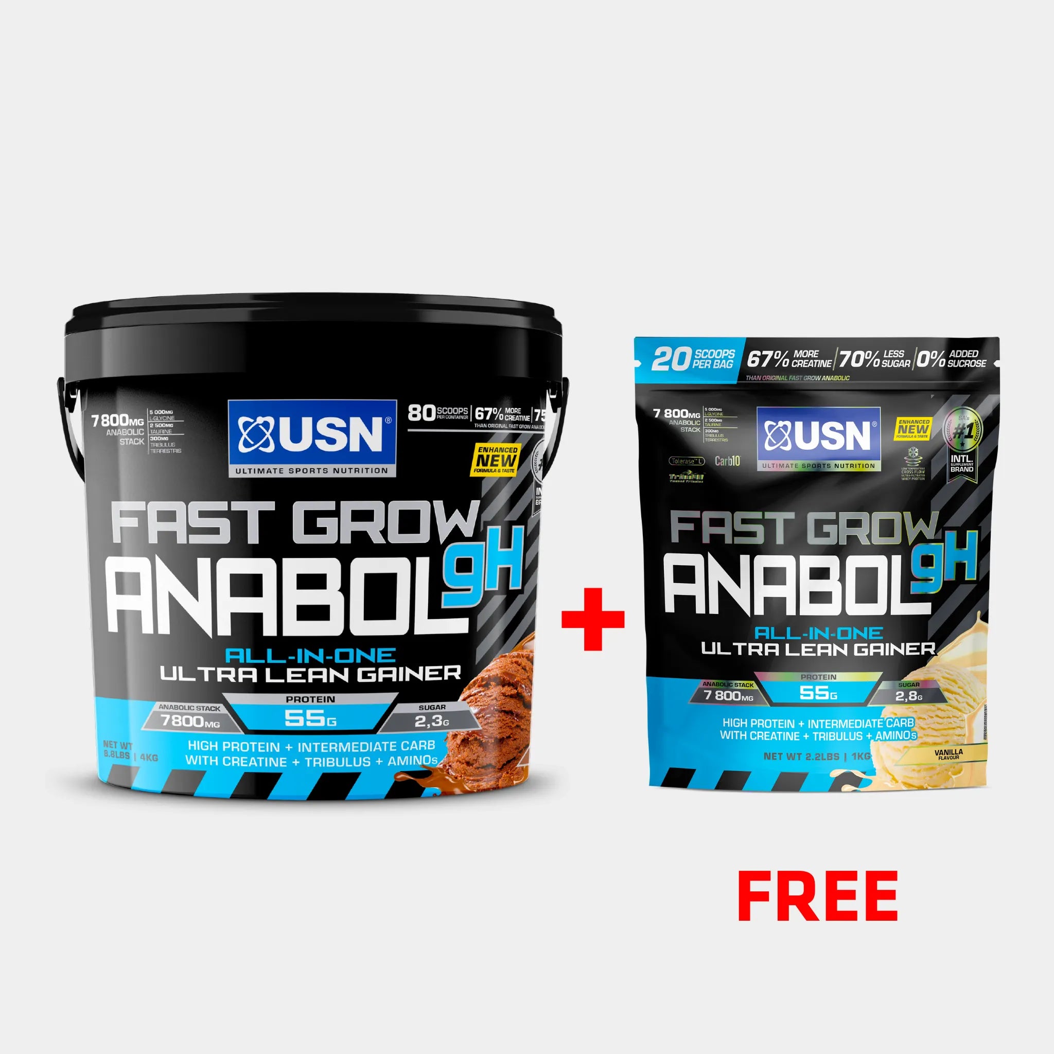 Fast Grow Anabolic 4kg + FREE 1kg Fast Grow Anabolic - USN® Online ...